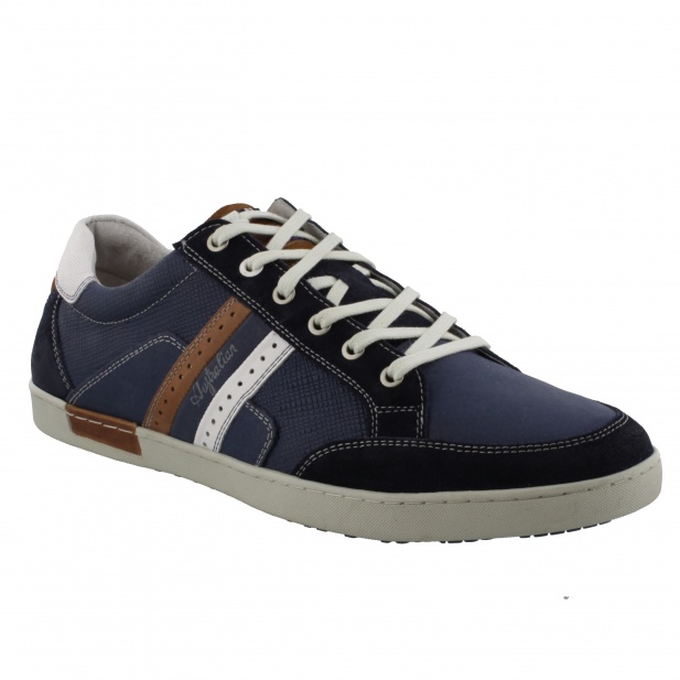 Australian Footwear Zambrotta Blue-White - Bigfootshoes