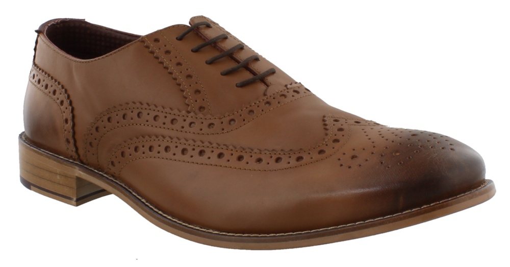 London Brogues Gatsby Chestnut - Bigfootshoes
