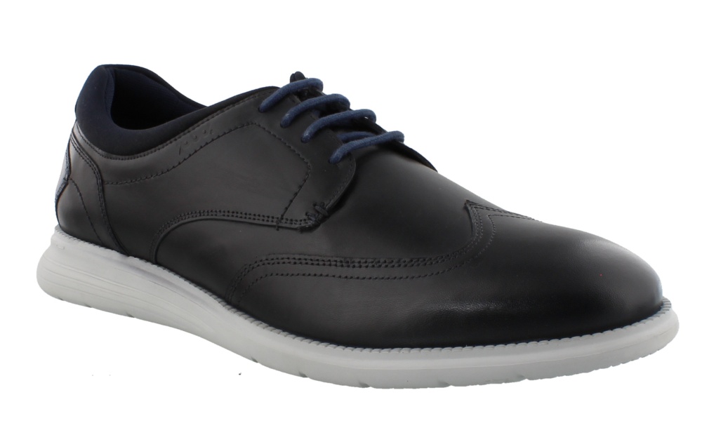 Available at Bigfootshoes POD Vantage Navy Leather smart casual Lace-up ...